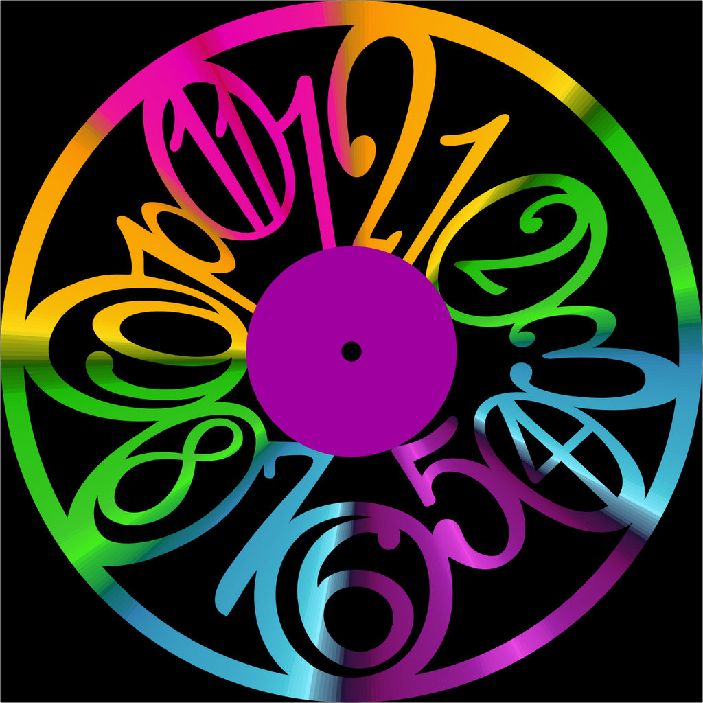 Clock - Funny Numbers | Molds and Shapes